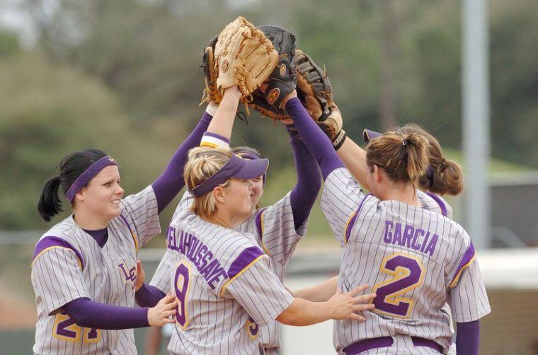 Softball sweeps teams at Purple and Gold Classic - Reveille